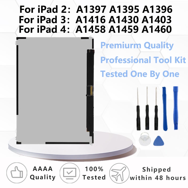 For Apple iPad 2 iPad3 iPad4 A1397 A1395 A1416 A1403 A1459 A1460 LCD ...