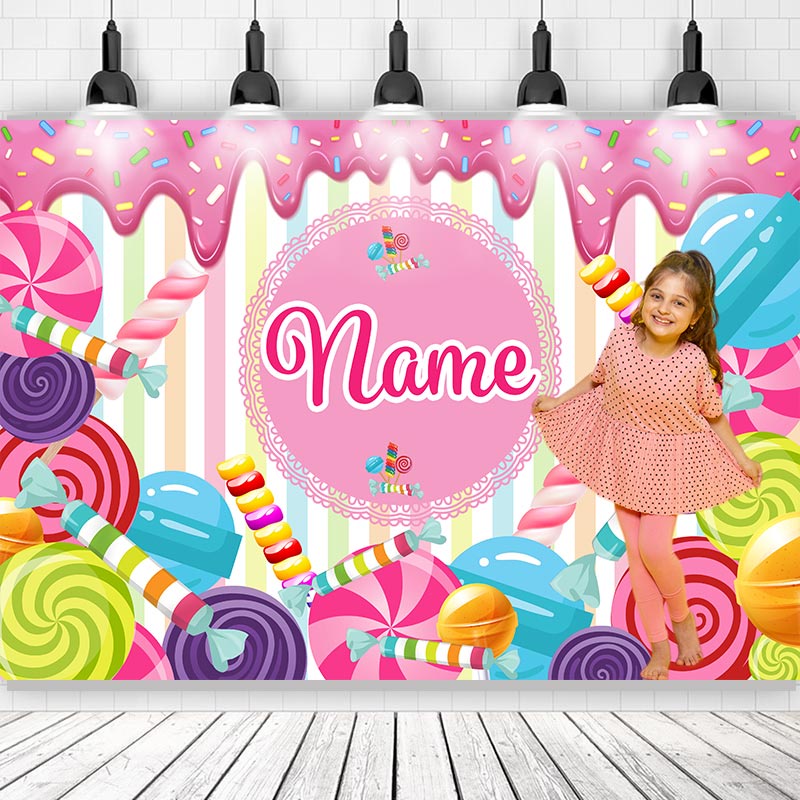 Candy Backdrop For Photography Baby Shower Kids Children Girls Boys ...