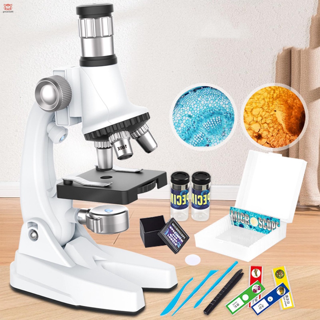 Kids Science Biological Microscope Toys Set Biological Microscope ...
