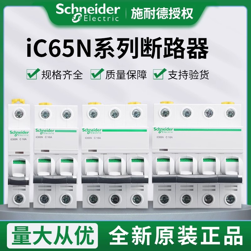 Schneider Electric IC65N 1P/2P/3P/4P/ 1A-16A-32A -- 63A Type C ...
