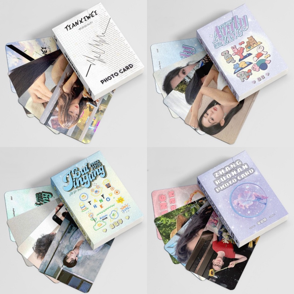 50pcs Chinese Actor Andy Yang Zi Zhang Ruonan Tian Xiwei Solo Hologram ...