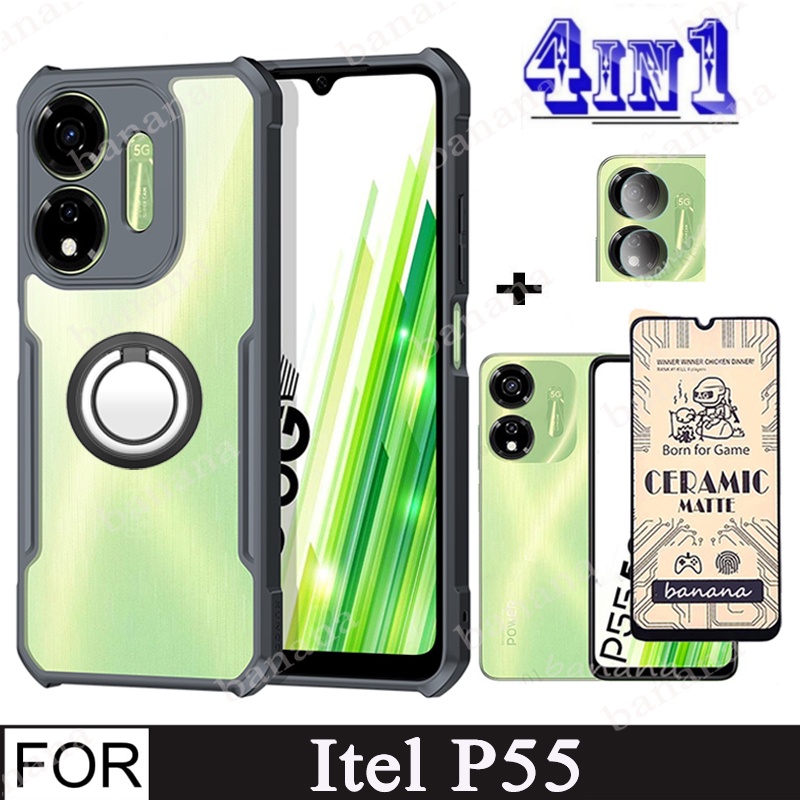 Itel P55 5G Shockproof Case for Itel A70 S23 4 in 1 Phone Casing TPU ...