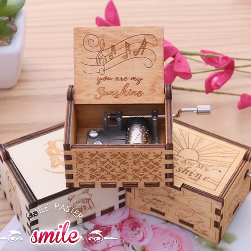 【hot sale】 Mini Music Box Retro Wooden Box Board | Shopee Philippines