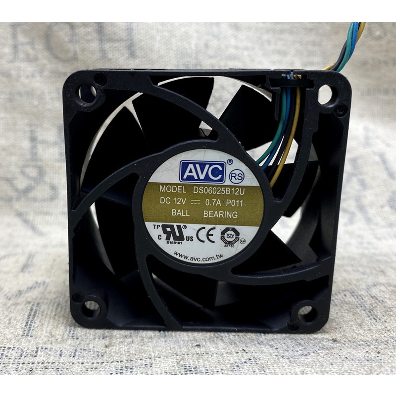 Original AVC 6025 12V 0.7A DS06025B12U P021 4 Wire Cooling Fan Double ...