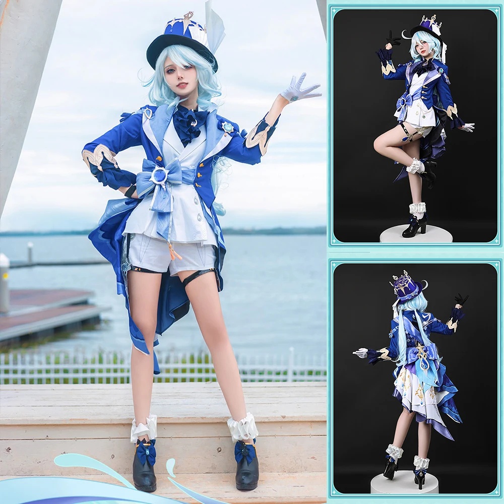 Furina Cosplay Costume Game Genshin Impact Focalors Fontaine God of ...