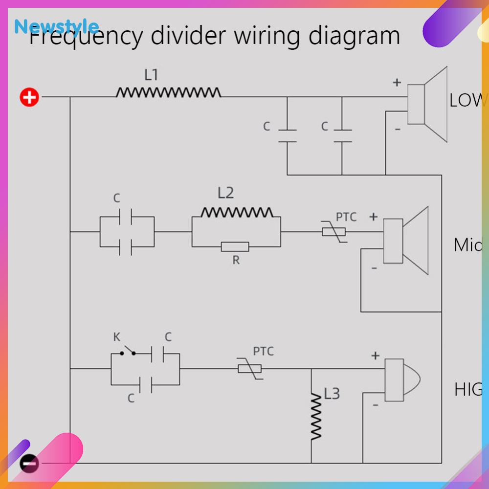 250W 3 Way Speaker Crossover Circuit Treble Midrange Bass Frequency Divider Kit | Shopee Philippines