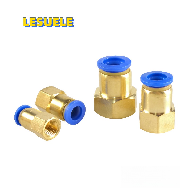 Lesu Pneumatic Components Quick Air Pipe Connector Copper Internal ...