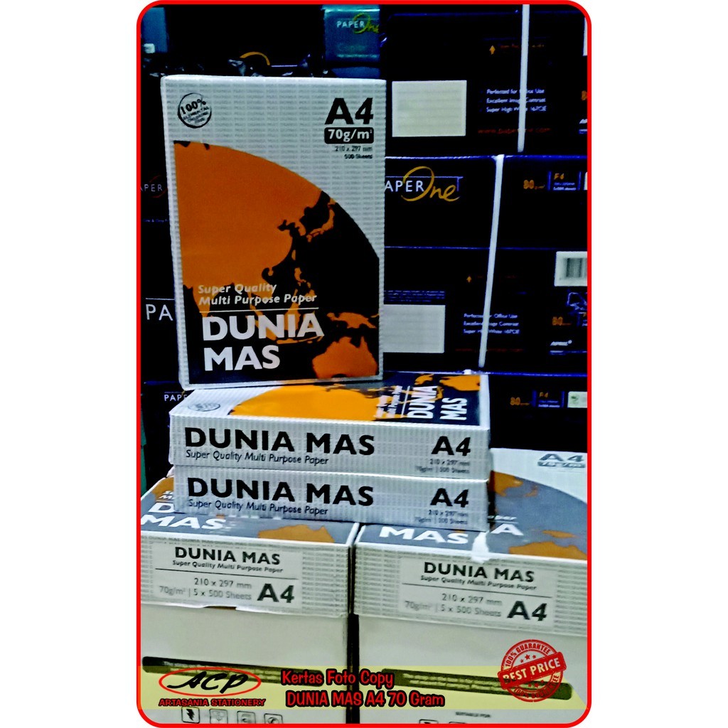 Dunia Mas A4 photocopy paper 70 grams | Shopee Philippines