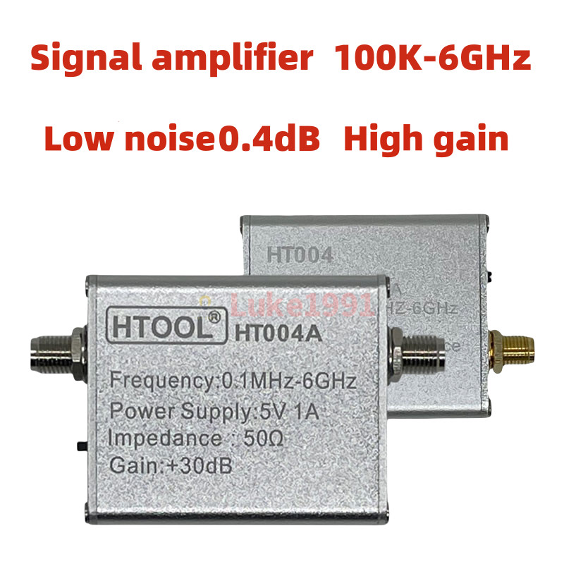 100K-6GHz Low Noise Amplifier 30dB Gain Pre-RF Radio Frequency LNA ...