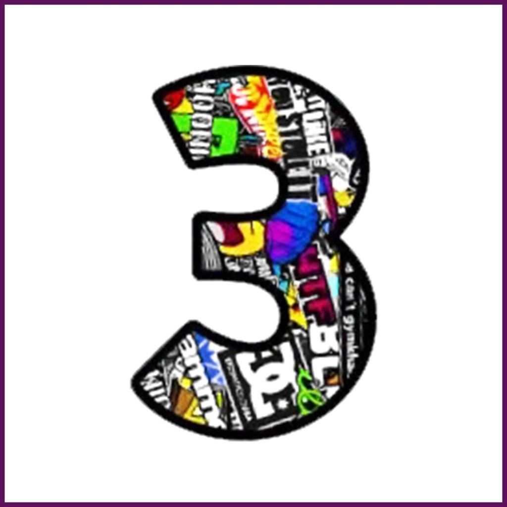 Digital Number Sticker Waterproof Graffiti Number Labels Car Exterior ...