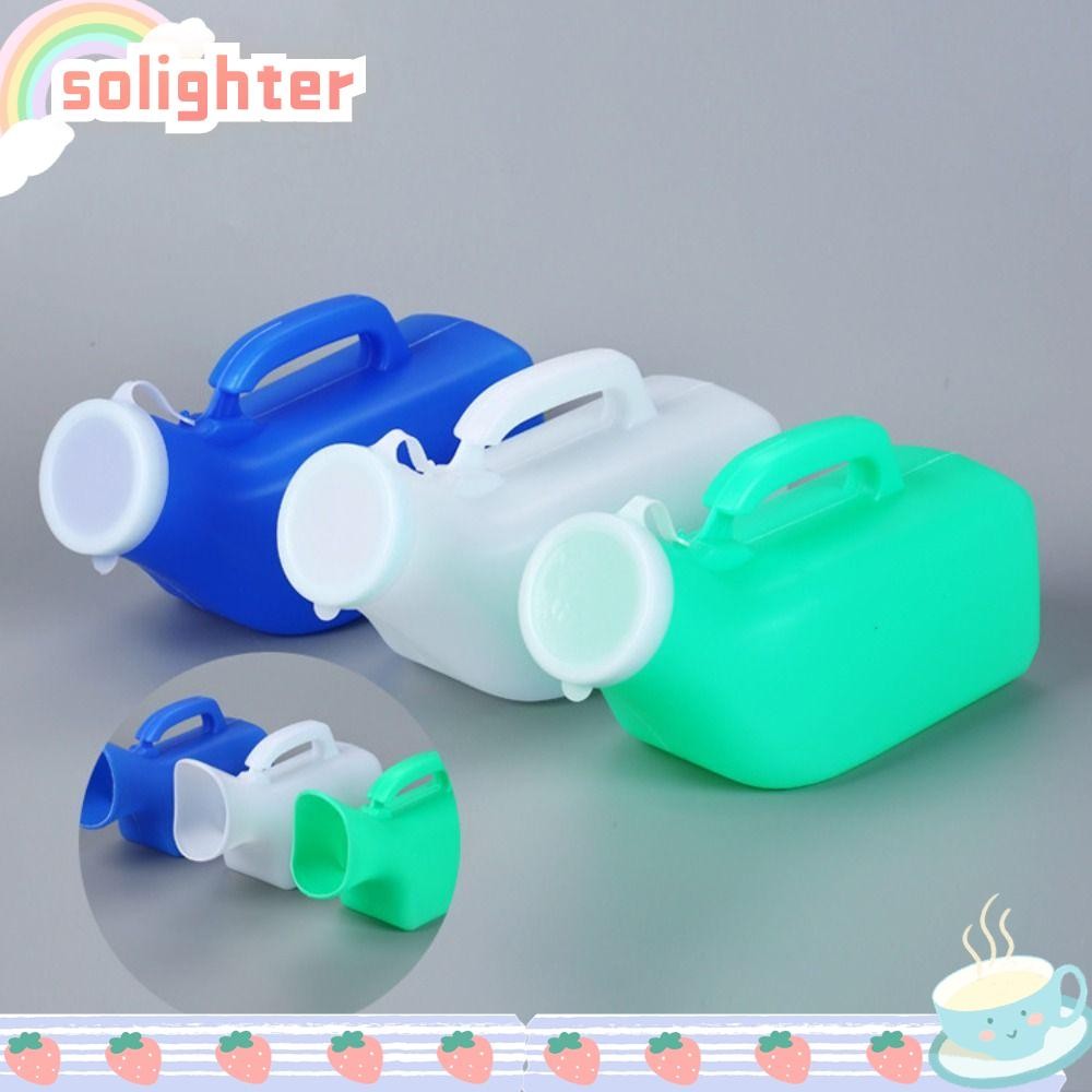 SOLIGHTER Men's Urinal, Thick Plastic Night Pot, Portable with Lid ...
