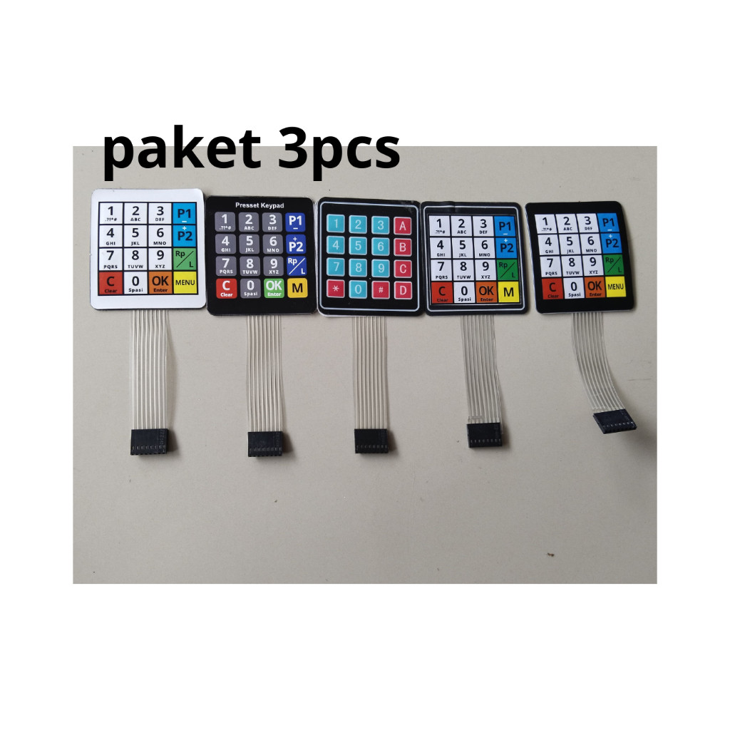 Economical package of 3 pcs standard digital mini pom keypads ...