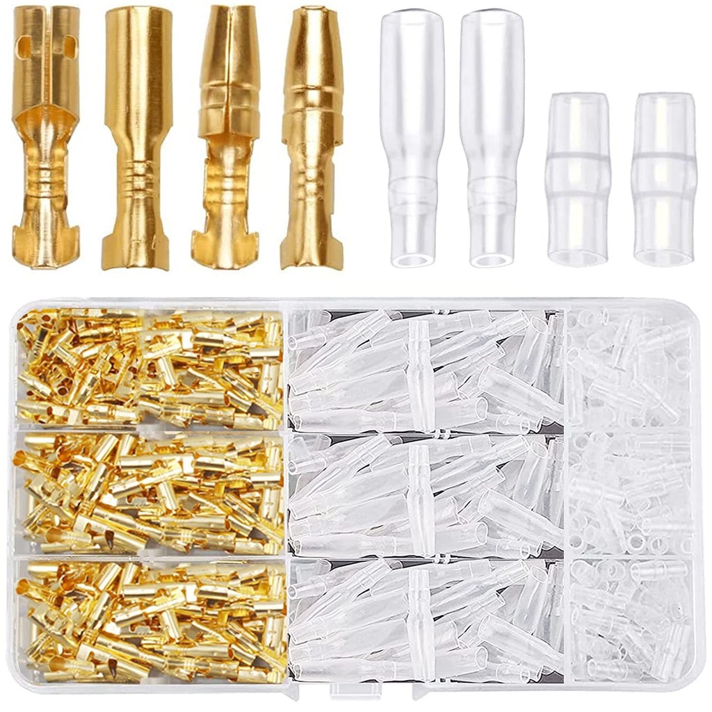 Double-ended connector terminal set, double flat terminal, double flat ...