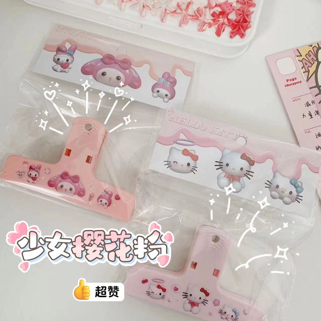 Sanrio Kuromi Long Tail Clip Cinnamoroll MyMelody Ticket Holder ...