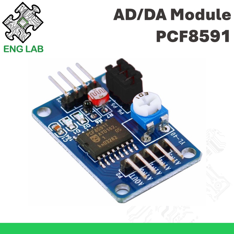 ENGLAB★PCF8591 AD/DA Convert Module With 4 Channels Analog-to-Digital ...