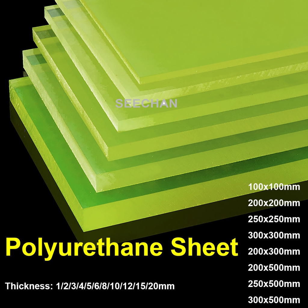 1pcs PU Polyurethane Sheet Elastic Plate Board, Thickness 1/2/3/4/5/6/8 ...