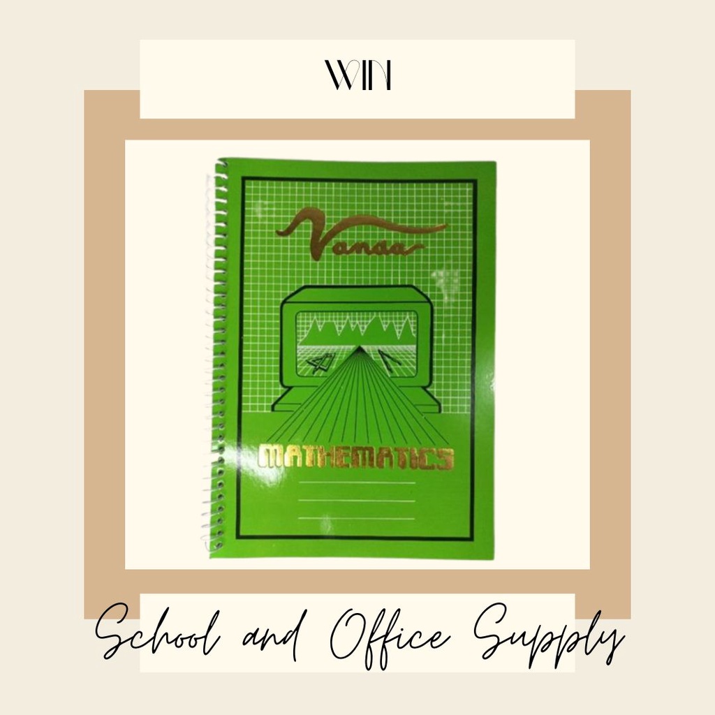 VANDA Mathematics Notebook Math notebook 80lvs spiral | Shopee Philippines
