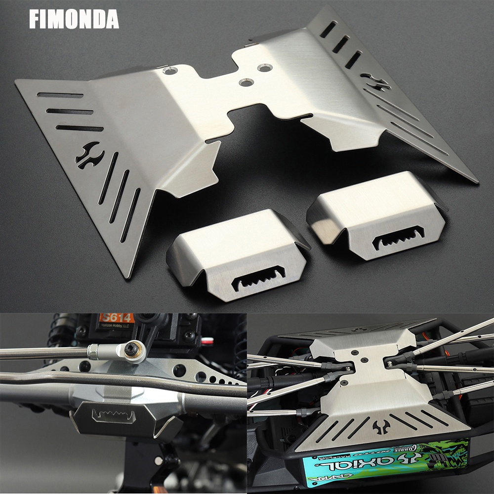 Stainless Steel Portal Axle Protector Chassis Armor Skid Plate for 1/10 ...