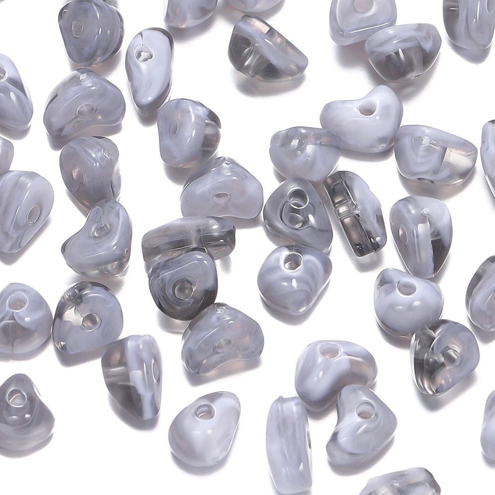 St.kunkka 50/100pcs Acrylic Imitation Natural Irregular Stone Beads ...