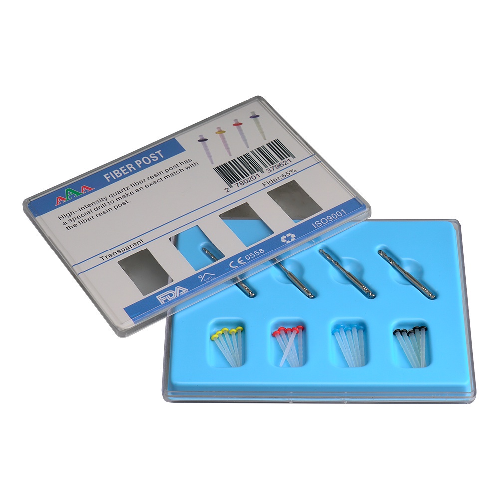 Straight Spiral Dental Fiber Post Kit Dental Drill Dental Materials ...