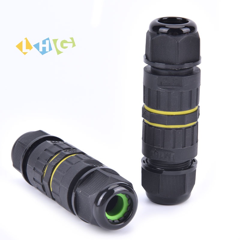 [LHG] M16 3Pin Waterproof Junction Box IP68 Cable Gland Connector ...