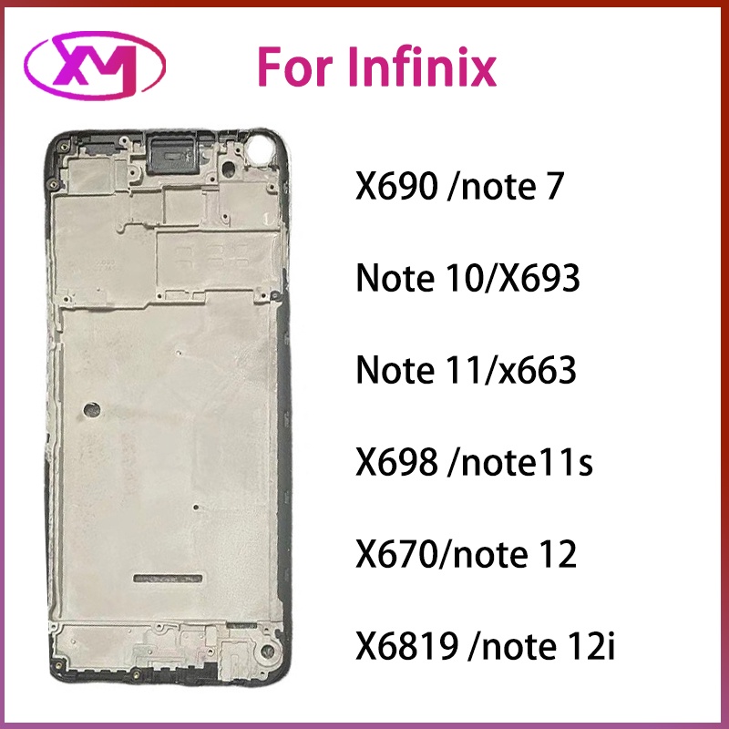 For Infinix Note 12 2023 X676 Middle Frame Note 7 X690 Note 10 693 Note ...