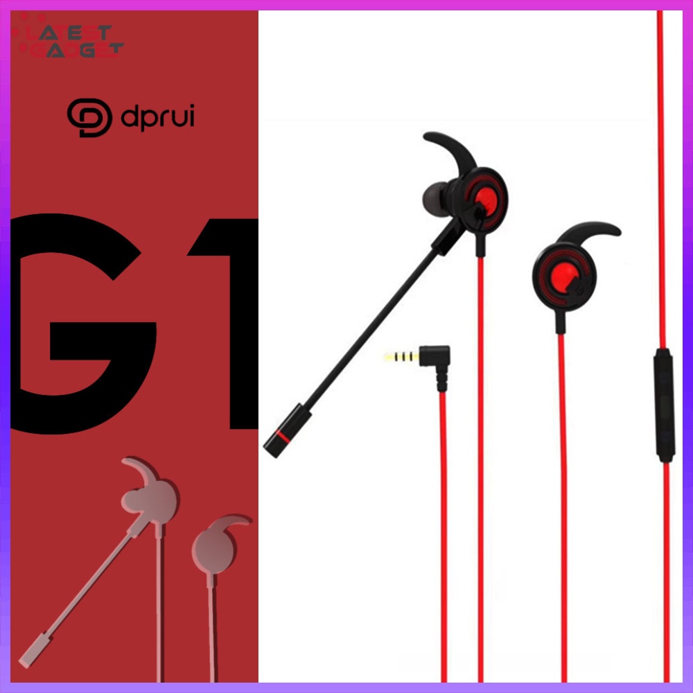 LatestGadget Dprui G1 Gaming Heasdset With Boom Microphone - Red ...