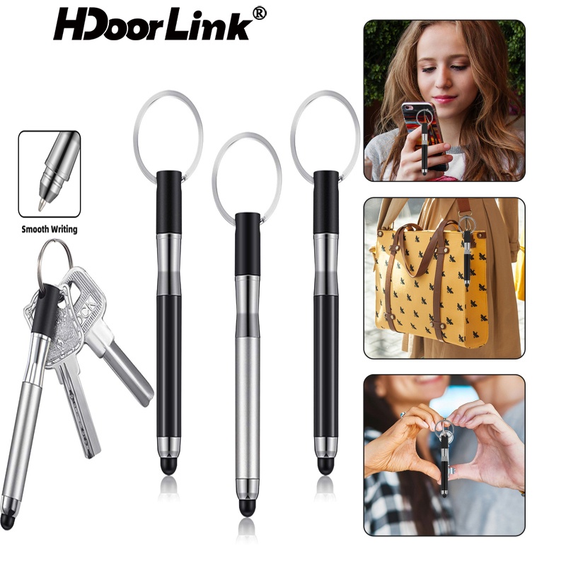 HdoorLink 3 In 1 Multifunction Capacitive Pen Mini Keychain Touch ...