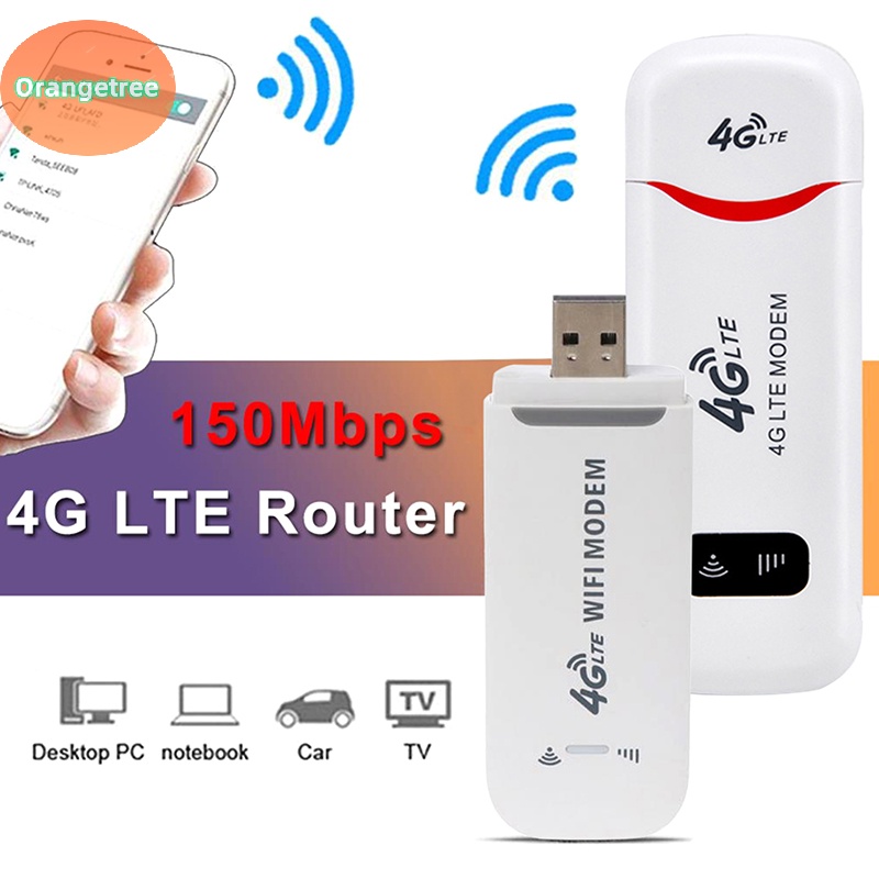 OrangeTree 4G LTE USB Modem Dongle 150Mbps Unlocked WiFi Wireless ...
