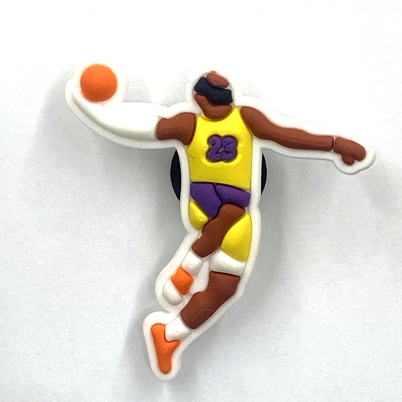 Jibbitz Crocs Shoes Charms / Jibbitz NBA Basketball DIY Pins Button ...