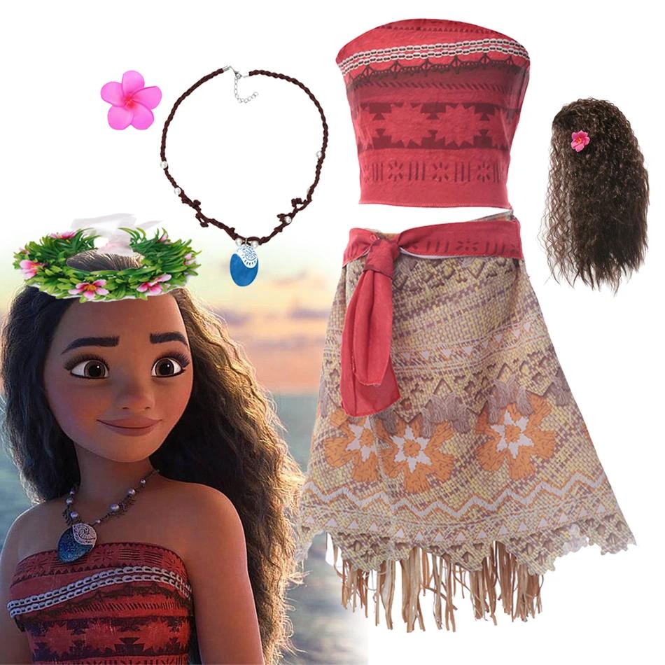 Baby Girls Moana Vaiana Adventure Princess Dress Kids Sleeveless Fancy ...