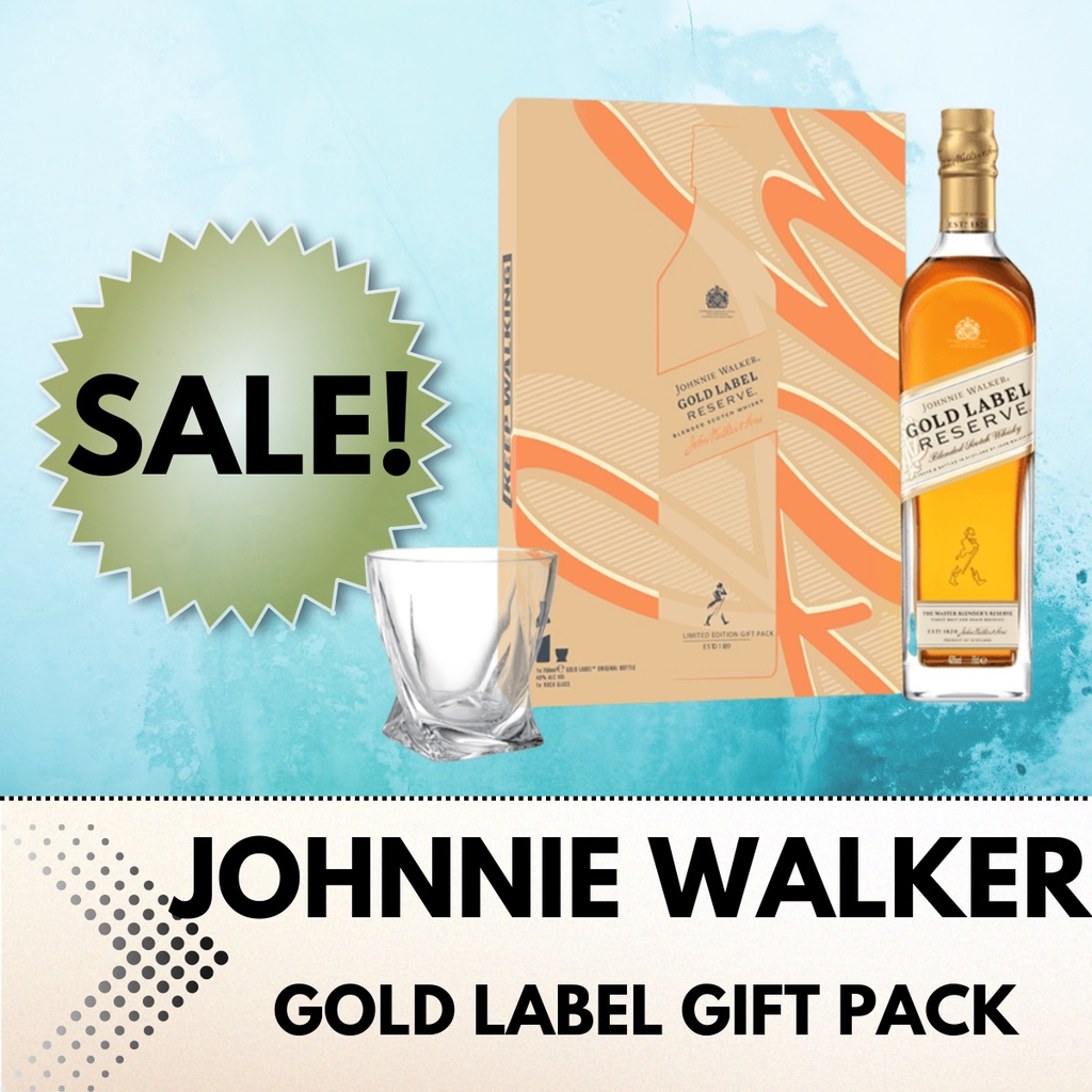 Johnnie Walker Gold Label Reserve 750ml with Rock Glass | Shopee ...