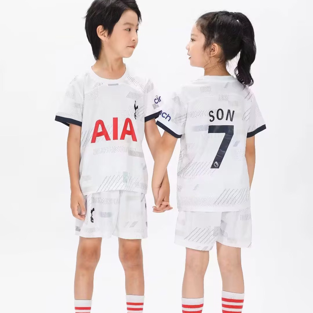 2024 Season No.7 Son Heung Min Home Jersey for Kids Boys Girls Football Clothing Children Soccer ...