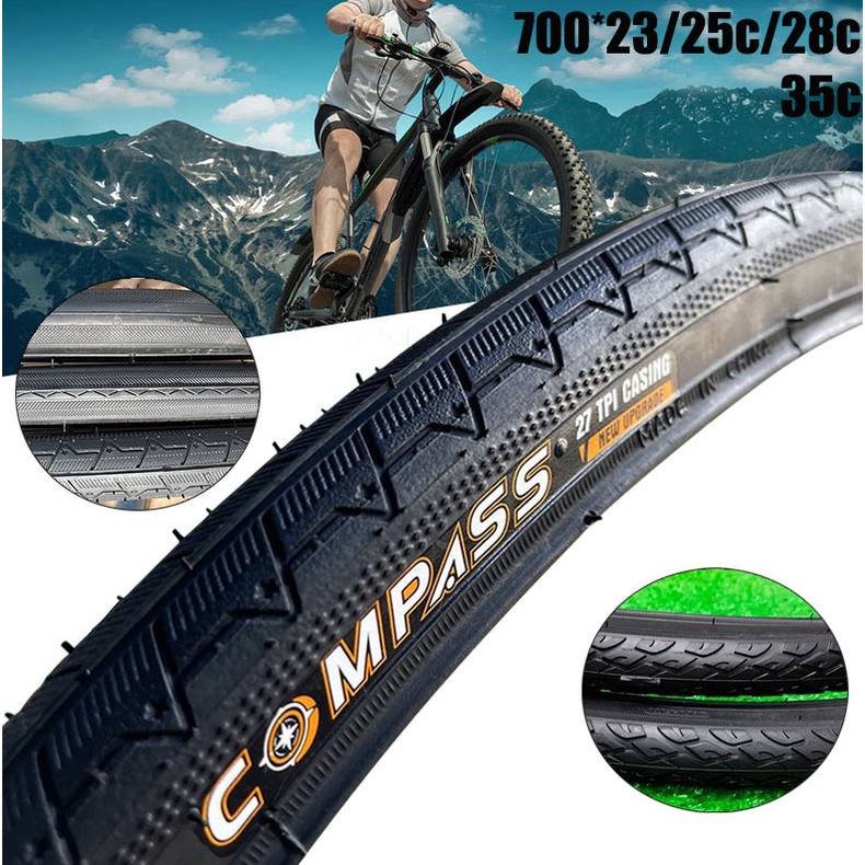 COMPASS Road Bike Tire 700*23/25/28/35/38c 700c Non-slip Ultralight ...