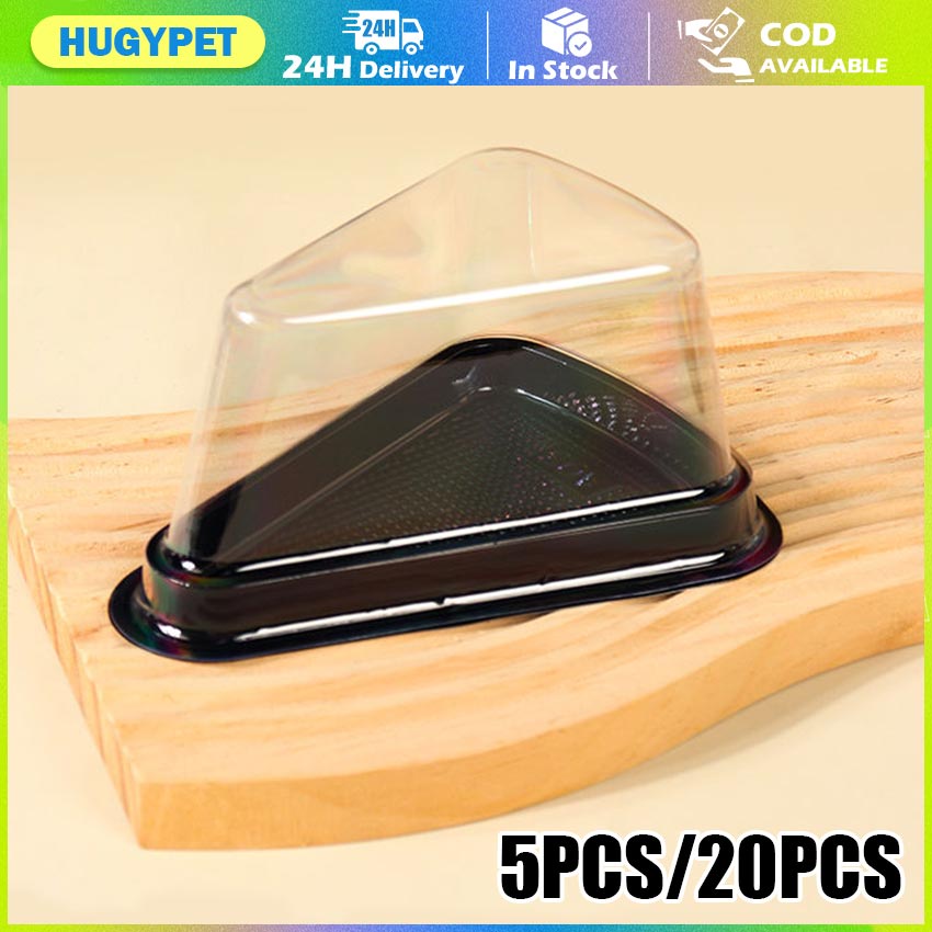 5/20PCS Triangle Cake Box Cupcake Slice Dessert Container Sandwich Tray ...