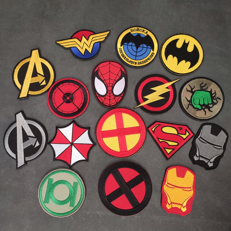 【Customized 】HKT Superhero Avengers embroidered morale badge 3D Velcro ...