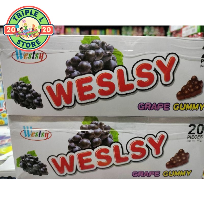 Weslsy Gummy grapes 30 pcs / box | Lootbag Filler, Paninda, Party ...