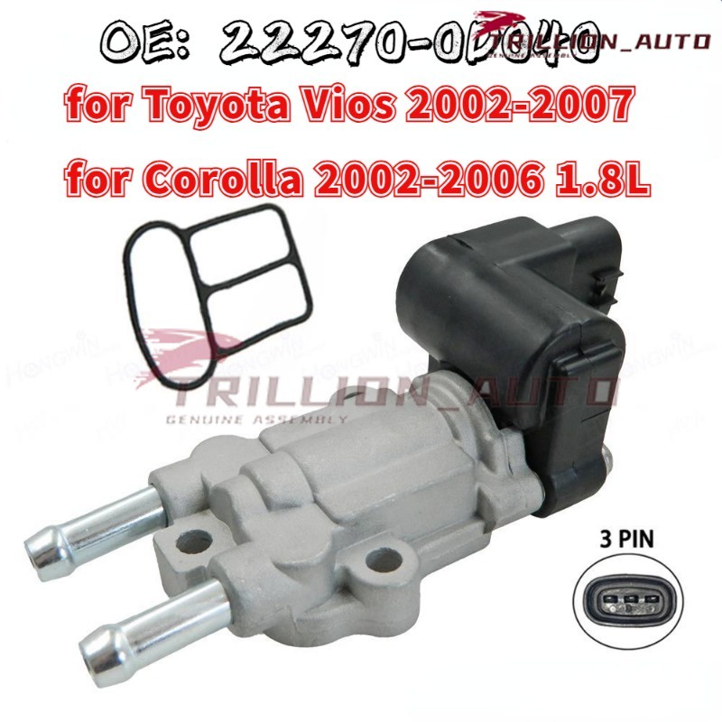 【GenuineAUTO】Idle Air Control Valve for Toyota Vios 2002-2007 / Corolla ...