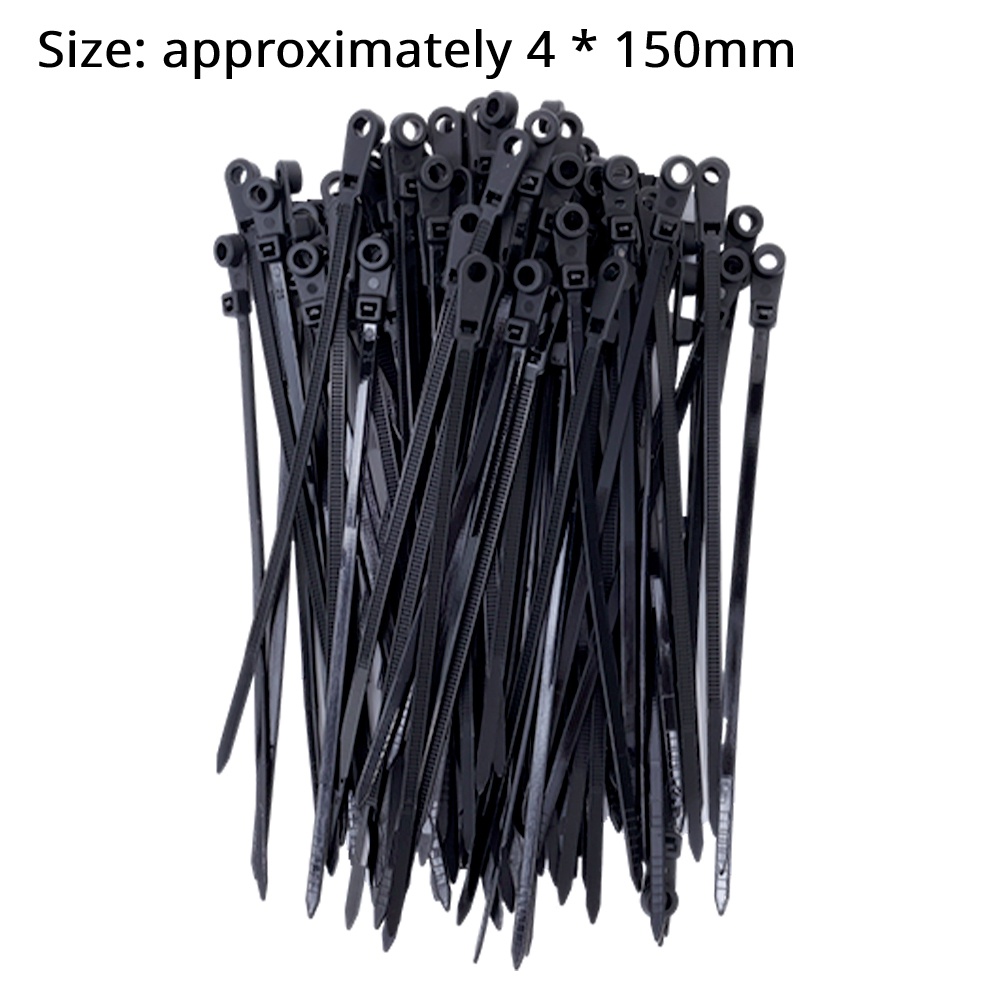100Pcs Nylon Fixed Cable Ties with Screw Hole - Multipurpose Screw Hole Cable Ties - Self ...