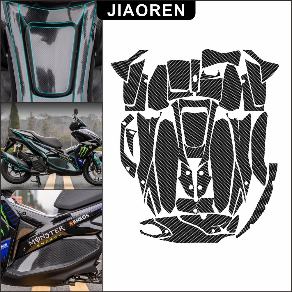 Yamaha aerox 155 V2 carbon fiber sticker for motorcycle body decoration ...