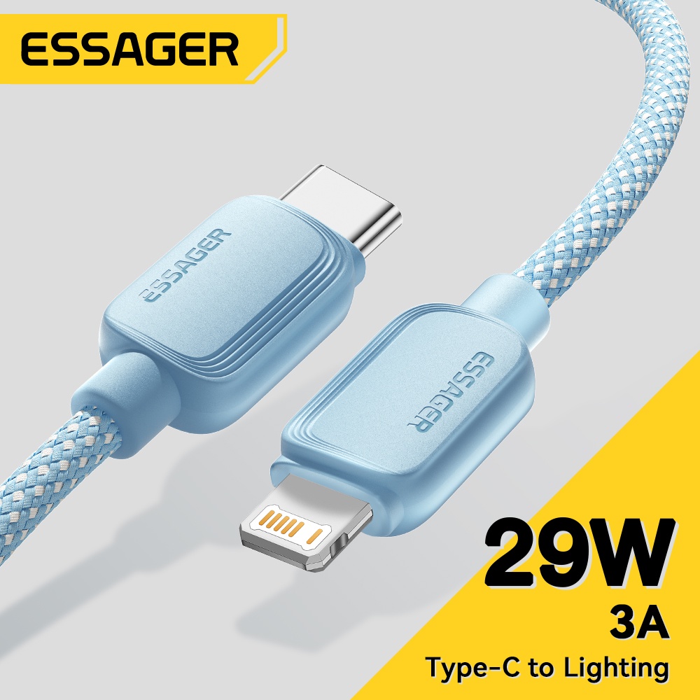 Essager USB Type C Cable XS PD 20W Fast Charger USB C To Lightning 29W ...
