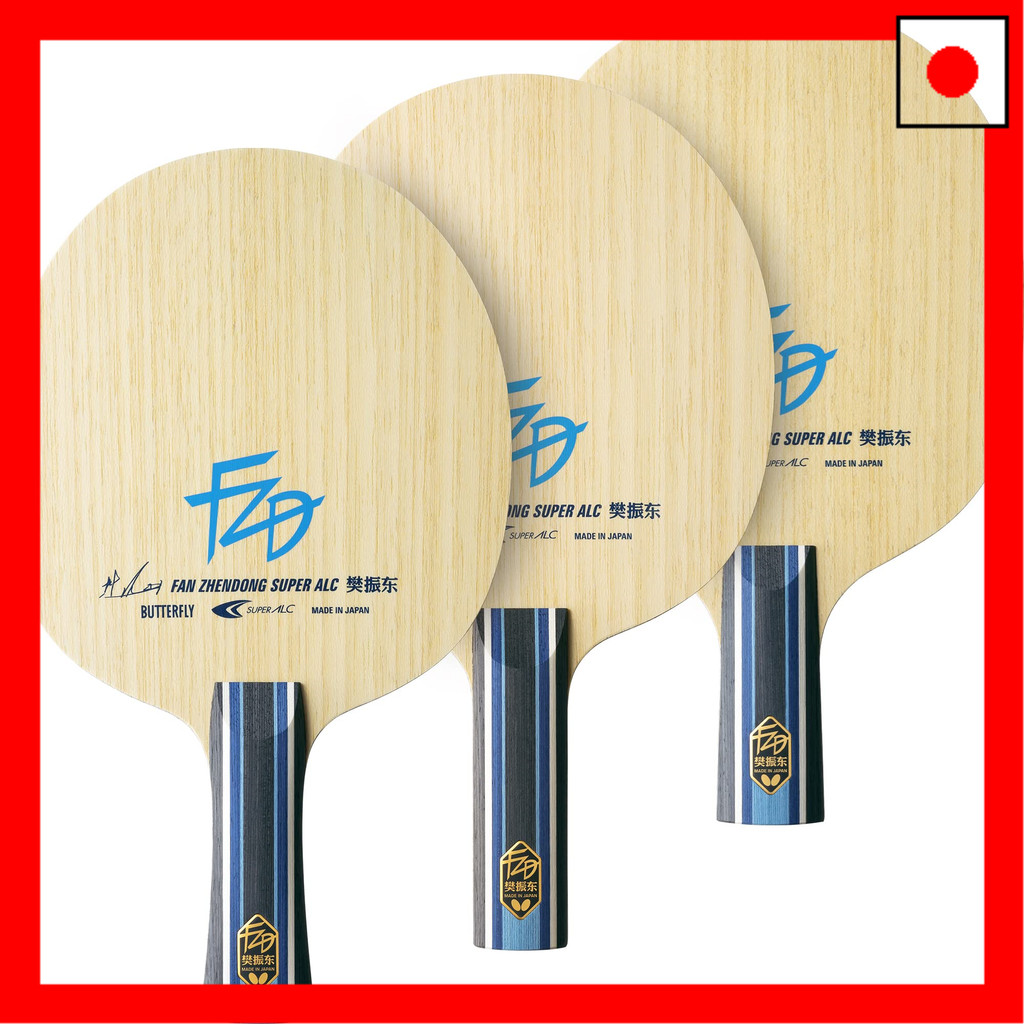 Butterfly Table Tennis Racket Fan Zhendong SUPER ALC-FL Attack Shake ...