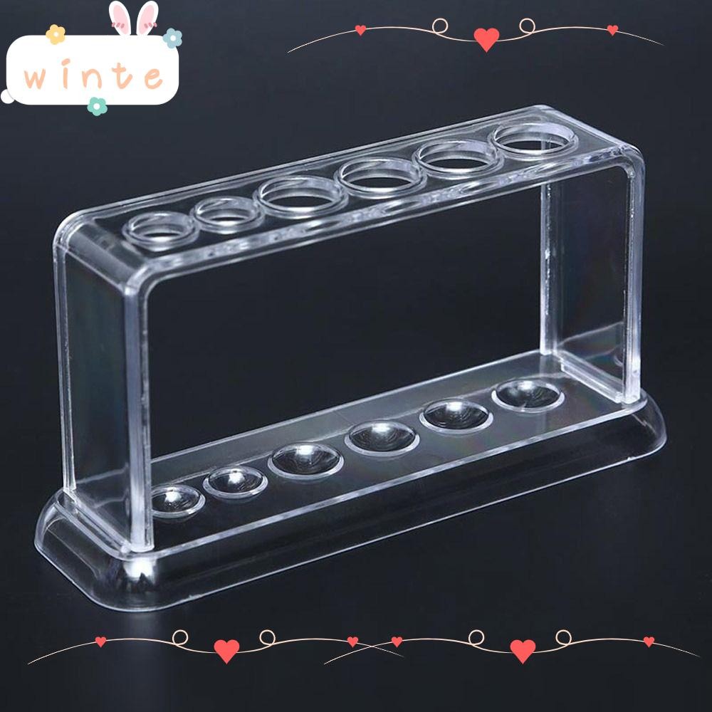 WINTE Test Tube Rack, 6 Holes Plastic Test Tube Holder, Burette Shelf ...