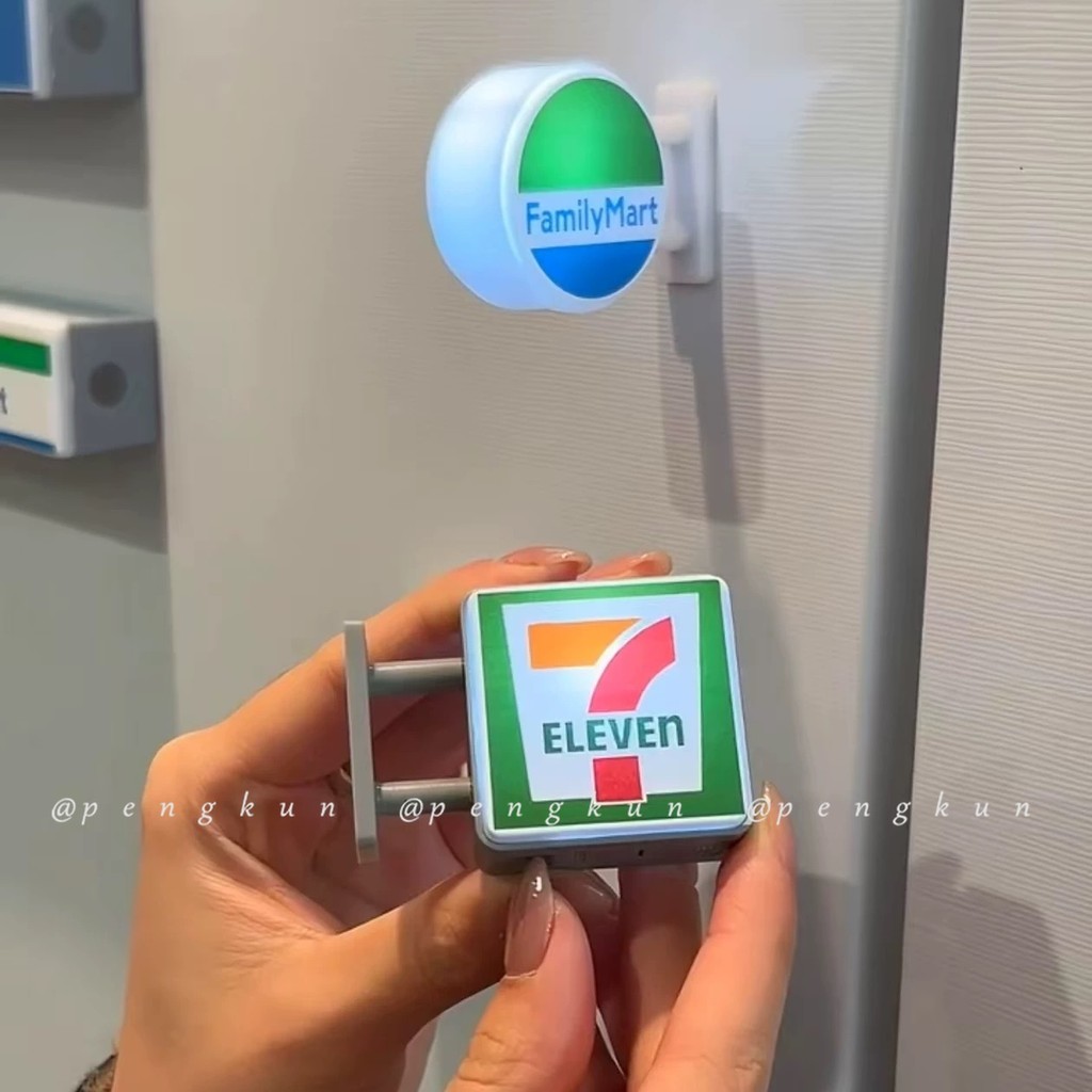 711 Refrigerator Sticker Convenience Store Night Light Family Luminous ...