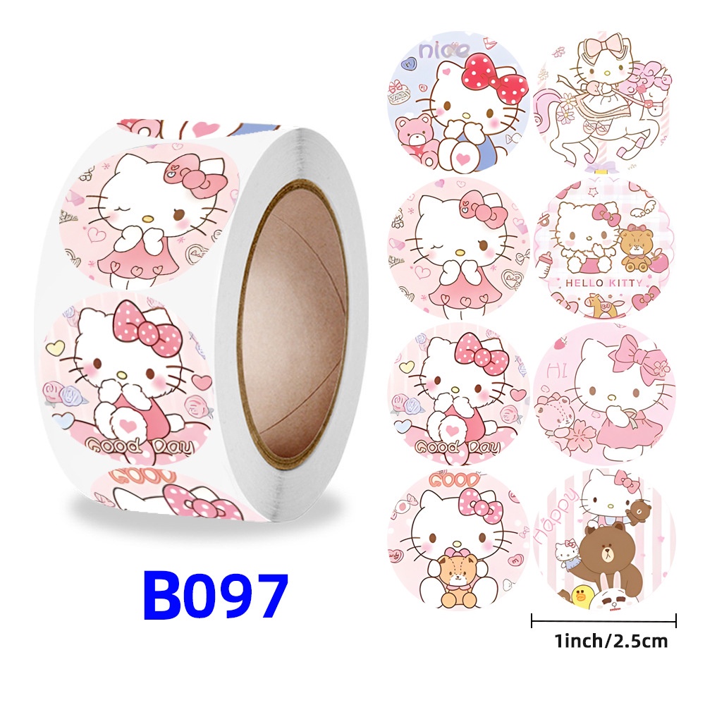 [Ready stock]500 Stickers Hello Kitty Kawaii Anime Sanrio Cartoon Cute ...