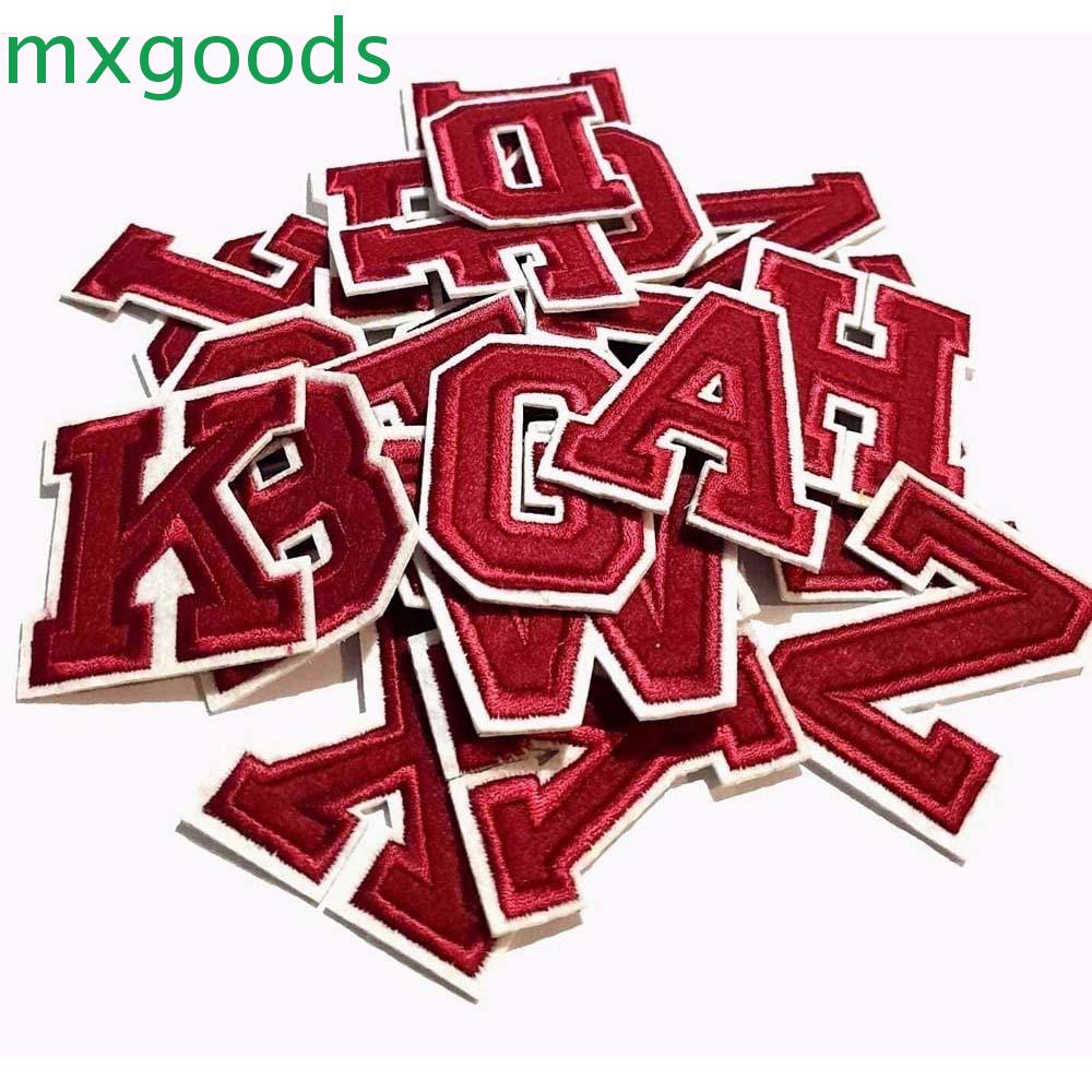 MXGOODS Patches Sewing 3D Alphabet Embroidery English Alphabet for T-Shirt or Coat Apparel A-Z ...