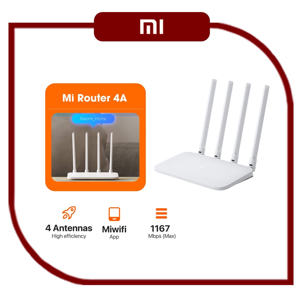 Xiaomi Router 4A 1167Mbps 2.4G 5G Dual Band Wifi Wireless Router with 4 ...