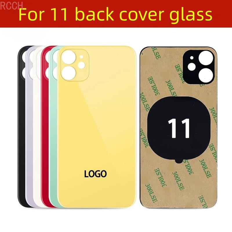 For iPhone 11 Back Glass Cover Panel Battery Cover Replacement Parts ...