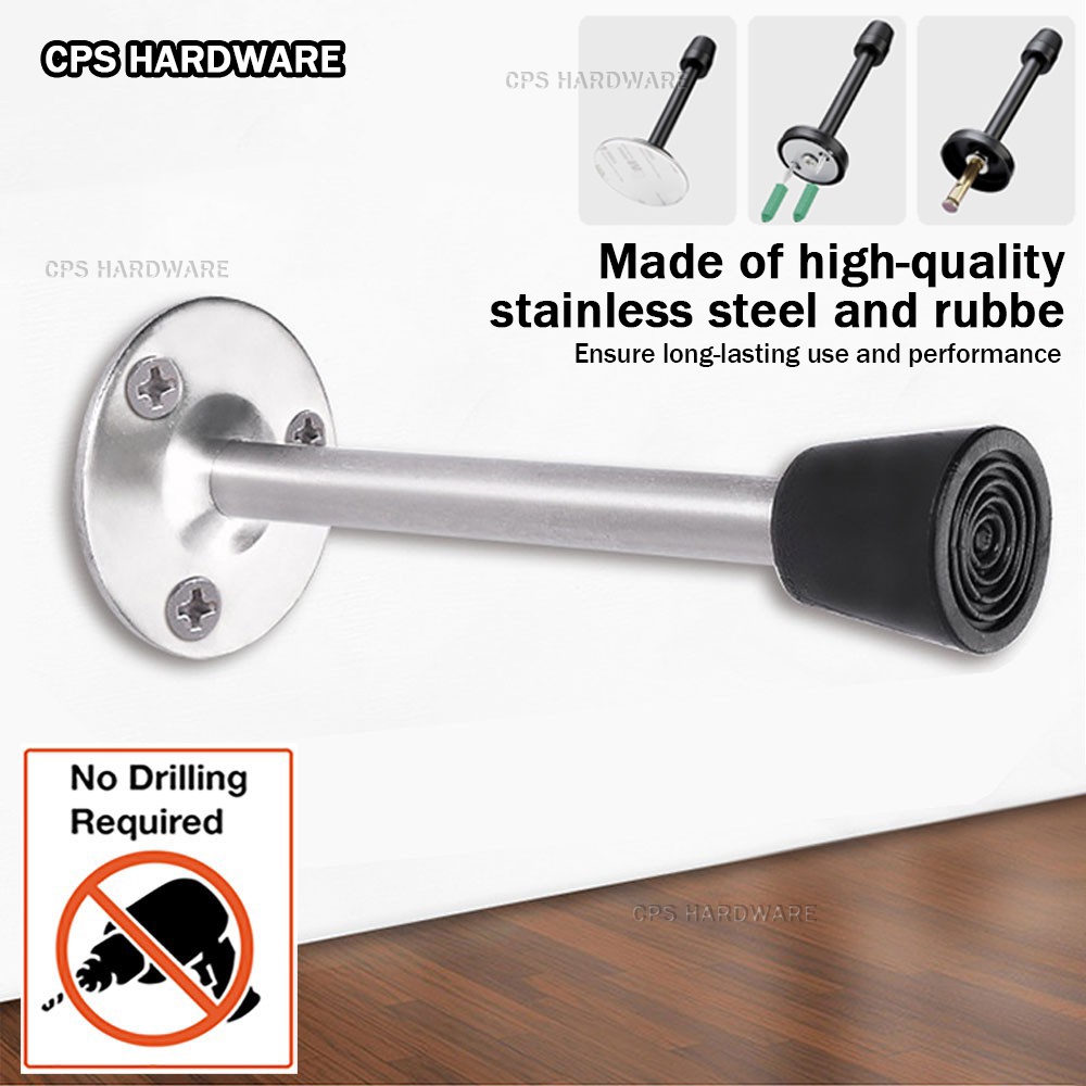 Stainless steel rubber hole door plug Wall mounted door plug Anti ...