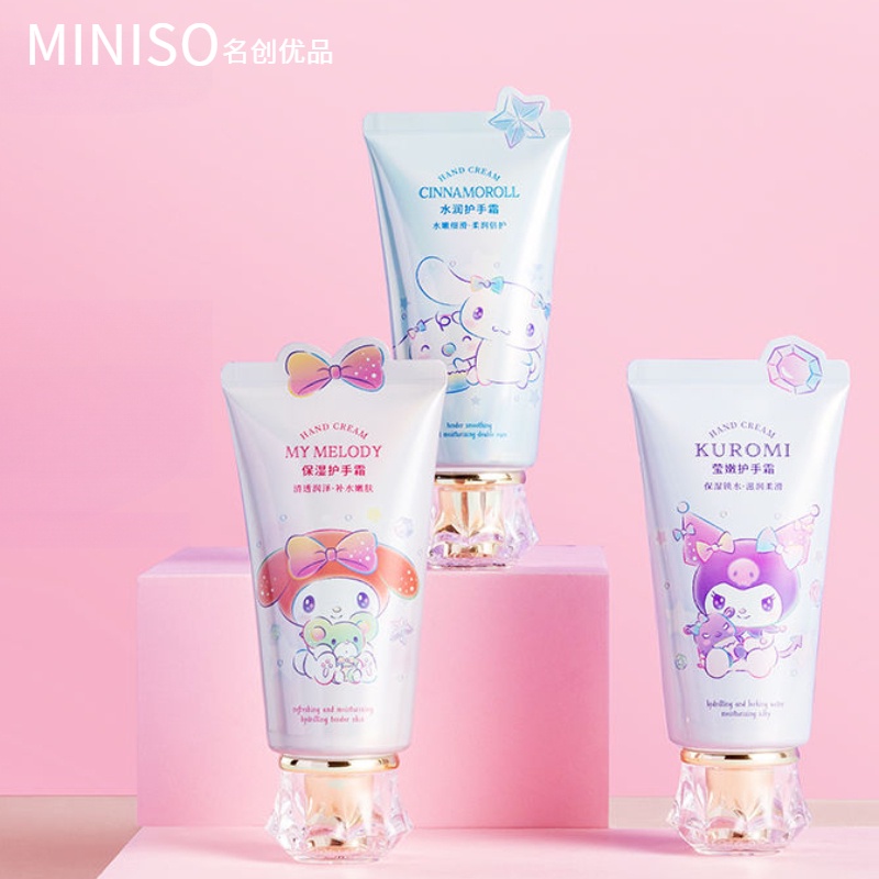 MINISO Hand Cream Hydrating Moisturizing Tender Cute KUROMI CINNAMOROLL ...